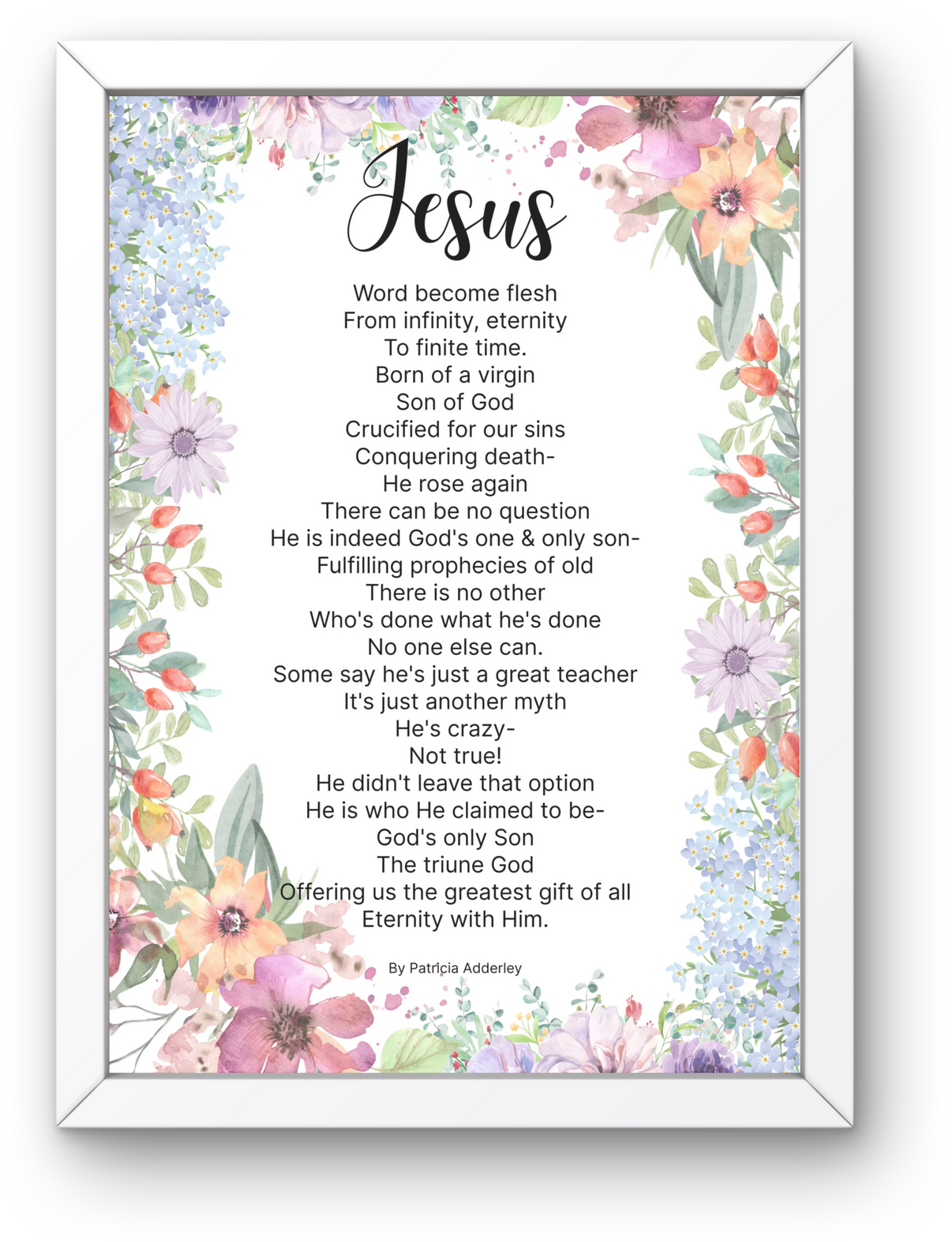 "Jesus" Religious Easter Poem, Jesus Poem Easter Poems For Church – Joy ...